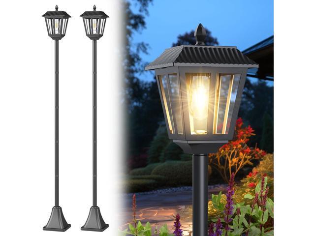 Click here for 68 Solar Lamp Post Lights 2Pack  Outdoor Post Ligh... prices