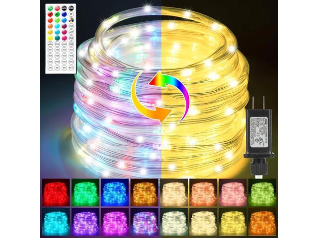 Click here for 33FT Rope Lights Outdoor Color Changing  Warm Whit... prices