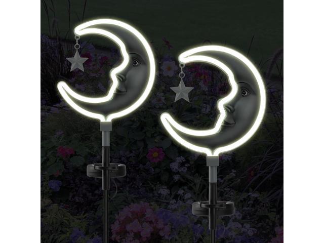 Click here for 2pack Solar Moon Stars Lights Outdoor Moom Solar G... prices