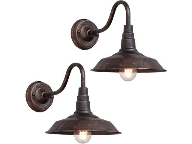 Click here for 2-Pack Outdoor Gooseneck Barn Light 10 Retro Exter... prices