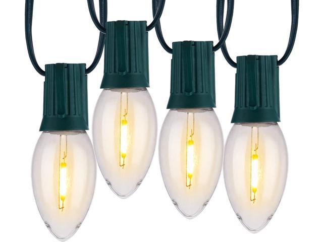Click here for Vintage C9 LED Christmas Lights Outdoor Warm White... prices