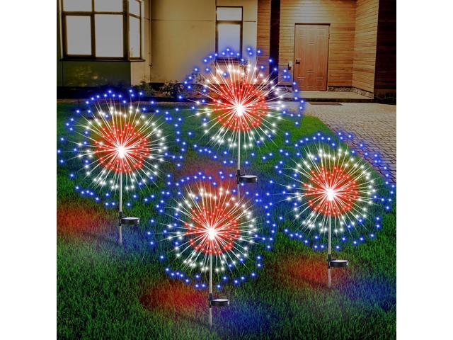 Click here for 4 Pack Solar Firework Lights Decorations Garden Pa... prices