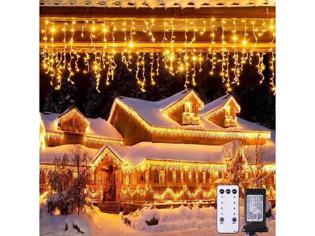 Click here for JMEXSUSS 38.8FT Icicle Lights for Outside  400 LED... prices