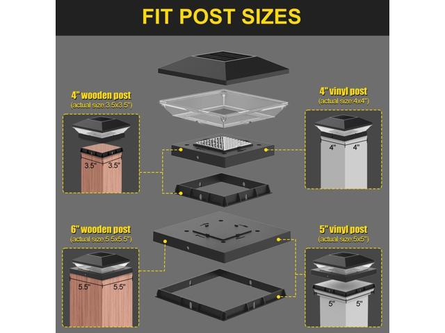 Click here for T-SUN Solar Post Cap Lights for 4x4/5x5/6x6 Posts... prices