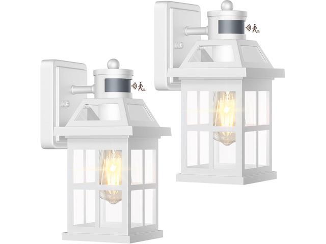 Click here for White Motion Sensor Outdoor Porch Lights Upgraded... prices