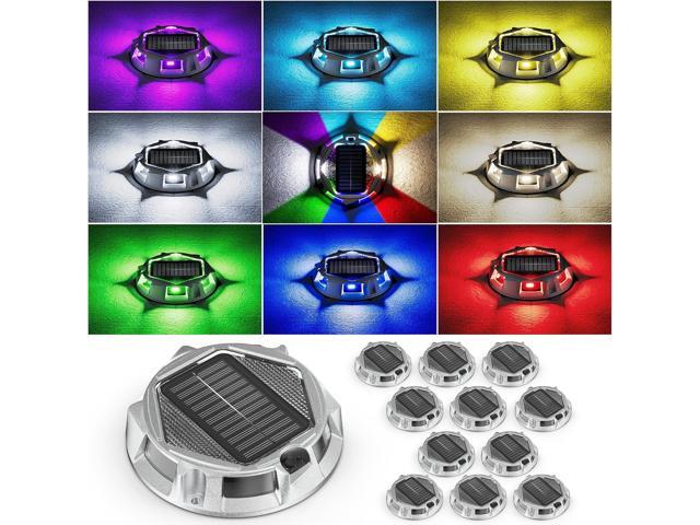 Click here for 12Pack Aluminum Alloy Solar Driveway Lights  IP68... prices
