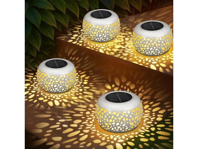 Click here for Solar Lanterns Outdoor Waterproof: 4 Pack White Ho... prices