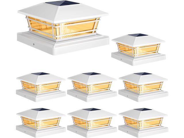 Click here for Solar Post Cap Lights Outdoor 8Pack [LED Bulb  2 B... prices