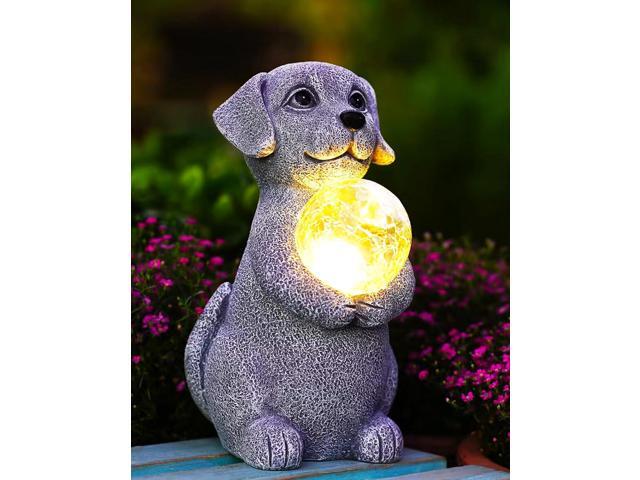 Click here for Solar Dog Garden Statues - 8.4 Dog Decor with Gazi... prices