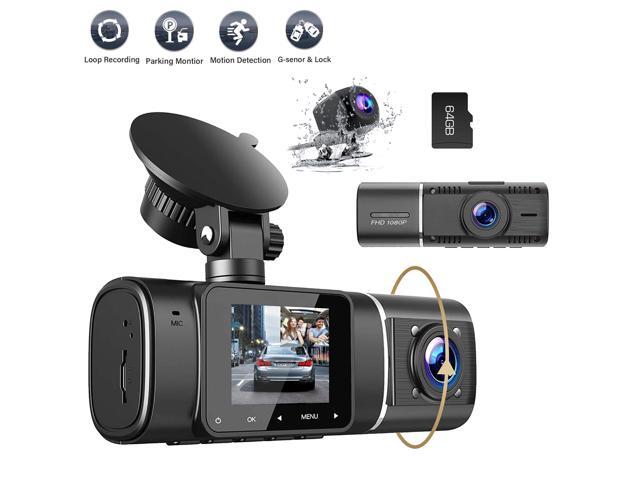 Click here for CAMPRAK Dual Dash Cam with 64GB SD Card FHD 1080P... prices