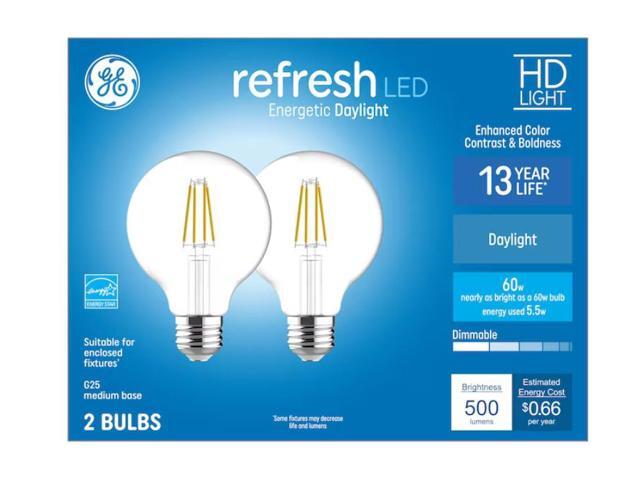 Click here for GE Refresh HD 60-Watt EQ G25 Daylight Medium Base... prices
