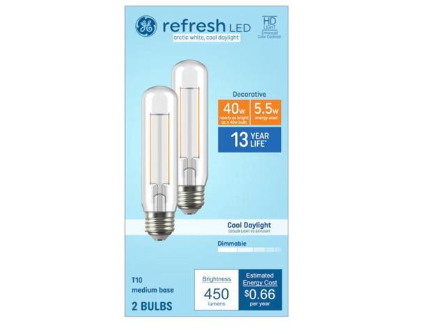 Click here for GE 40-Watt EQ T10 Cool Daylight Medium Base (E-26)... prices