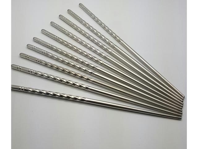 Click here for 10 Pcs (5 Pairs) Spiral Design Silver Stainless St... prices