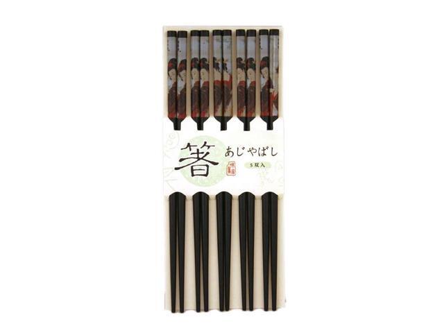 Click here for 10 (5 Pairs) Chopsticks w. Japanese Geisha Paintin... prices