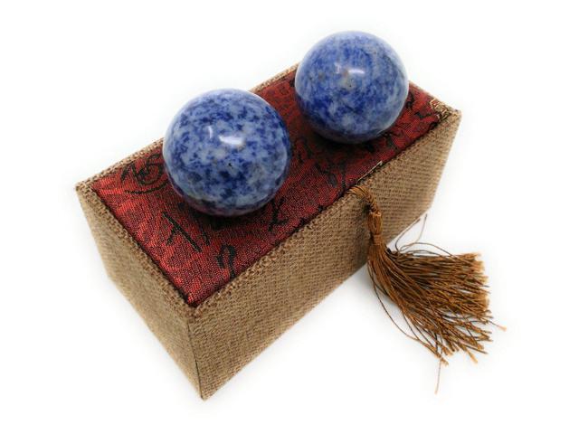 Click here for Blue Corundum Marble Stone Chinese Healthy Exercis... prices