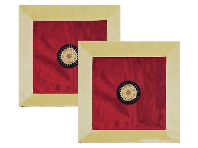 Click here for Set of 2 Oriental Silk Cushion Covers (Burgundy) prices