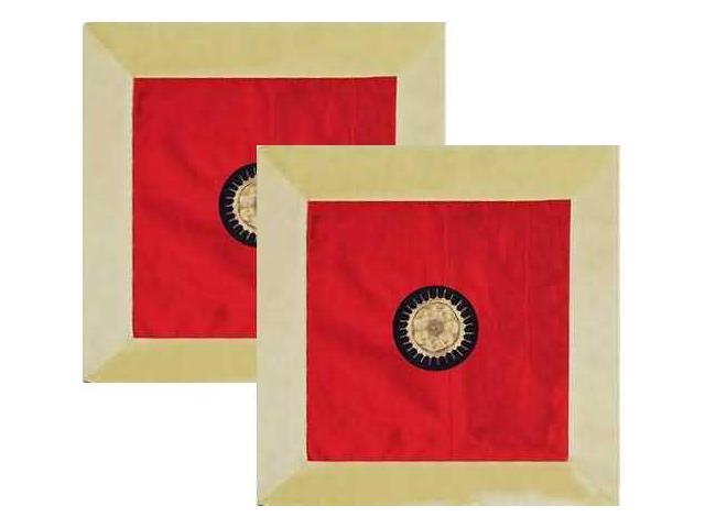 Click here for Set of 2 Oriental Silk Cushion Covers (RED) prices