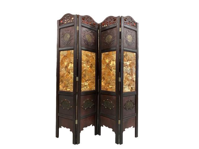Click here for Vintage Oriental Style 4 Panels Screen Room Divide... prices