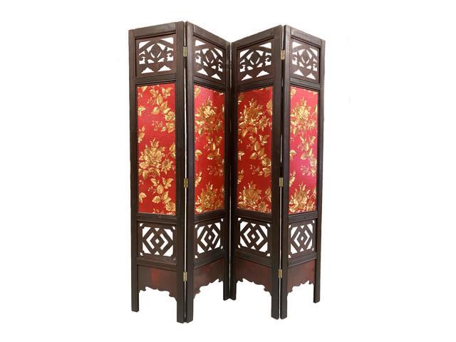 Click here for Vintage Oriental Style 4 Panels Screen Room Divide... prices