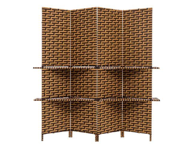 Click here for Freestanding Woven Bamboo 4 Panels Hinged Privacy... prices