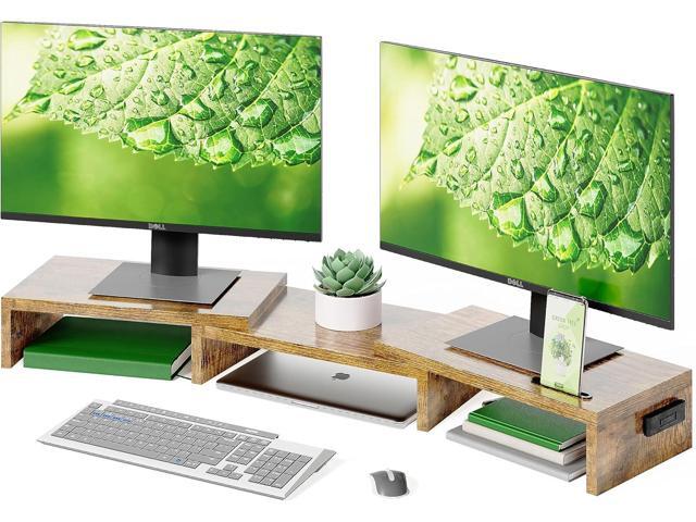 Click here for BONTEC Dual Monitor Stand Riser with Smartphone Ho... prices