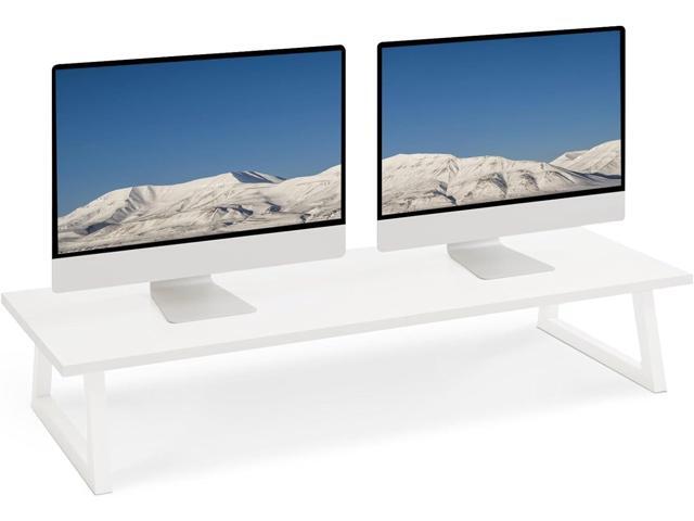 Click here for TEAMIX White Dual Monitor Riser  31.5 inch Long Mo... prices