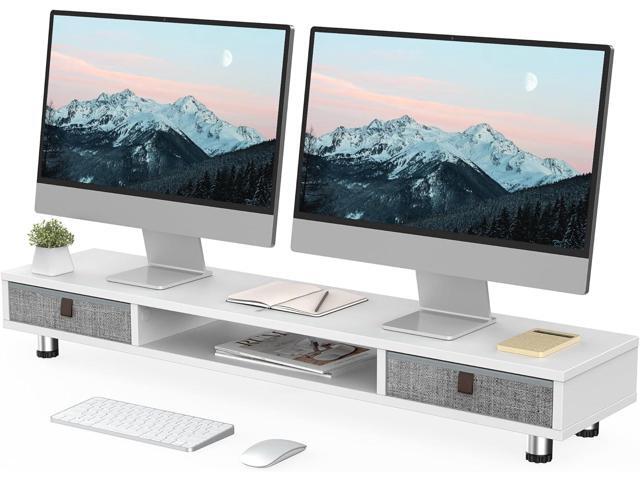 Click here for Fenge Dual Monitor Stand with 2 Drawers  42.5 Inch... prices