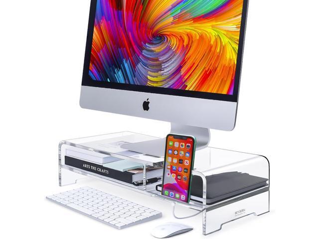 Click here for BEYGORM Acrylic Monitor Stand Riser  Wide 20  2 Ti... prices