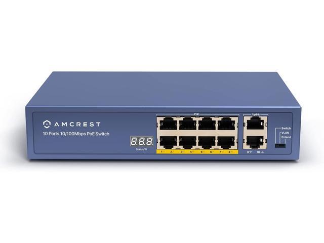 Click here for Amcrest 9-Port POE+ Power Over Ethernet POE Switch... prices