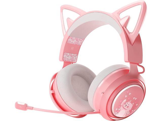 Click here for Wireless Cat Ear Headphones  Pink Gaming Headset B... prices