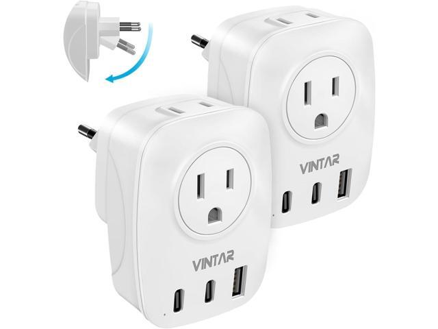 Click here for [2 Pack] European Travel Plug Adapter  VINTAR Fold... prices