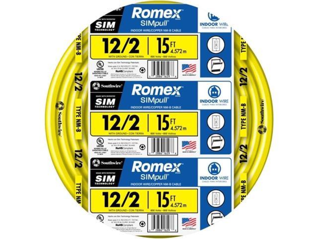 Click here for Southwire Romex Brand Simpull Solid Indoor 12/2 W/... prices