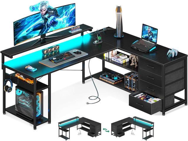 Click here for 61 L Shaped Desk with Drawer  Computer Desk with P... prices