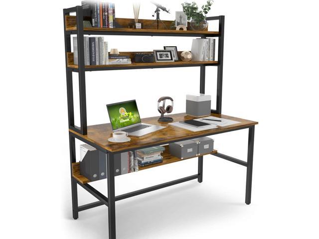 Click here for Aquzee Computer Desk with Hutch & Bookshelf  Home... prices