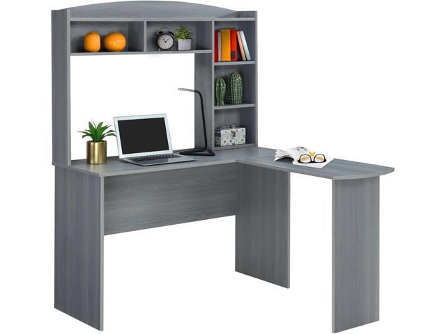 Click here for Modern L-Shaped Computer Desk with Hutch and Books... prices