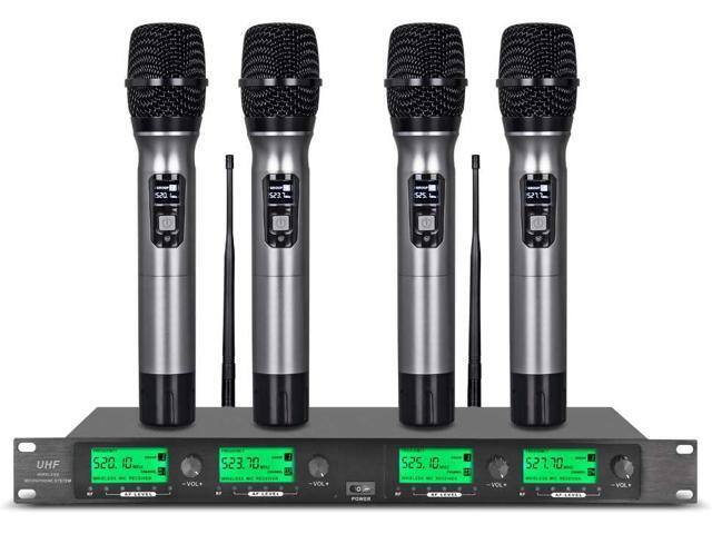 Click here for UHF Wireless Microphone System 4 Channel Microphon... prices