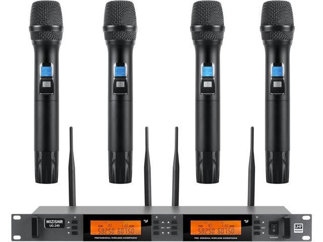 Click here for Wireless Microphone System 4 Channel  UHF Metal Co... prices