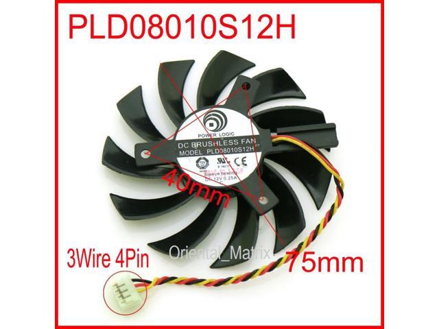 Click here for PLD08010S12H 12V 0.25A 75mm 40*40*40mm 3Wire 4Pin... prices