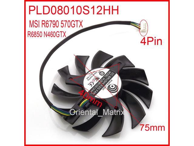 Click here for PLD08010S12HH 12V 0.35A 75mm 4Wire 4Pin For MSI R6... prices