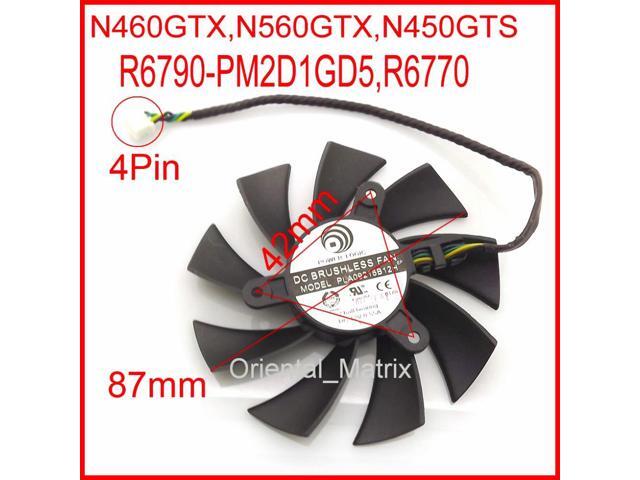 Click here for PLA09215B12H 12V 0.55A 87mm 4Wire 4Pin For MSI N46... prices