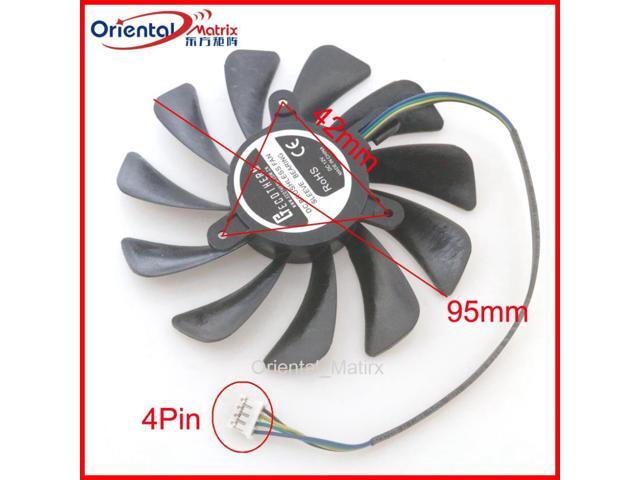 Click here for XY-D10015SH 95mm DC12V 0.40A 4Pin VGA Fan For MSI... prices