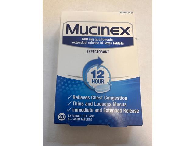 Click here for MUCINEX 20 EXTENDED RELEASE BI-LAYER TABLETS prices