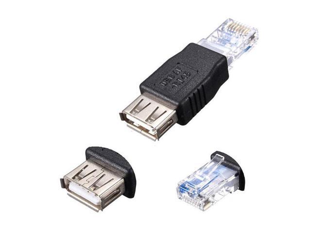 Click here for 4 Pcs RJ45 Male to USB AF A Female Adapter Socket... prices