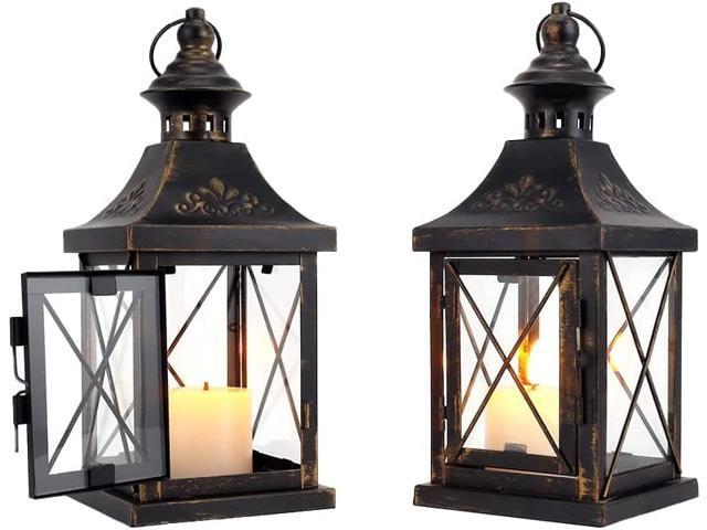 Click here for Set of 2 Decorative Candle Lantern 11 High Metal C... prices