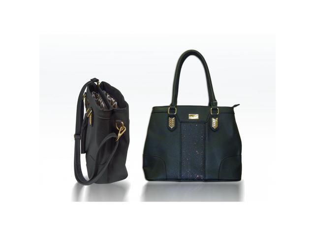 Click here for Black Shoulder Bag Handbag Faux Leather Handbag Ev... prices