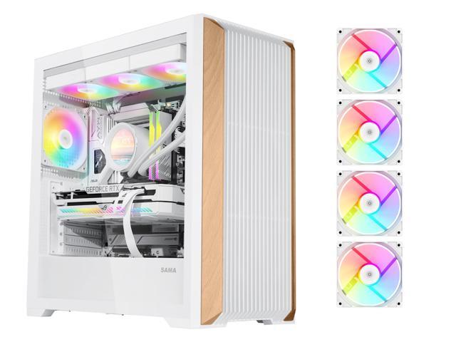 Click here for SAMA Z60 White Genuine Walnut Wood PC Case  ATX Mi... prices
