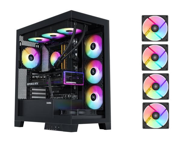 Click here for SAMA V50 Black Mid Tower PC Case  4x120mm ARGB PWM... prices