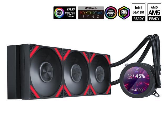 Click here for SAMA Q70 Black CPU Liquid Cooler  360MM Liquid Wat... prices