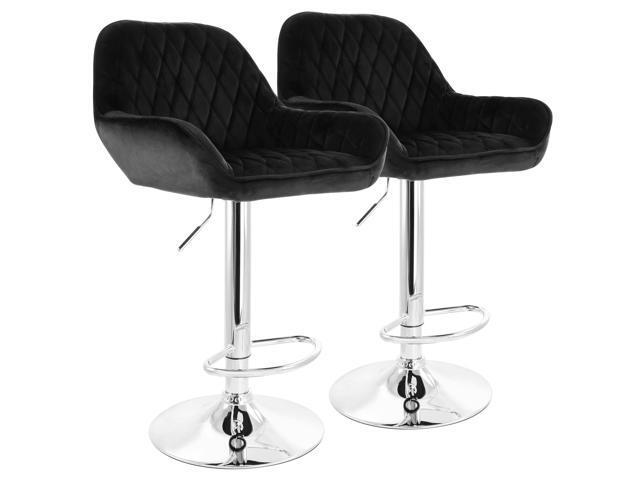 Click here for Elama 2 Piece Adjustable Velvet Bar Stools in Blac... prices