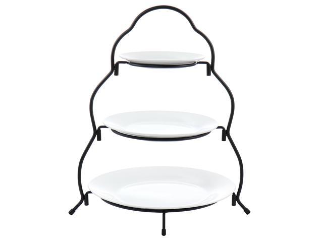 Click here for Elama 3 Tier Round Plate Porcelain Serveware Set prices